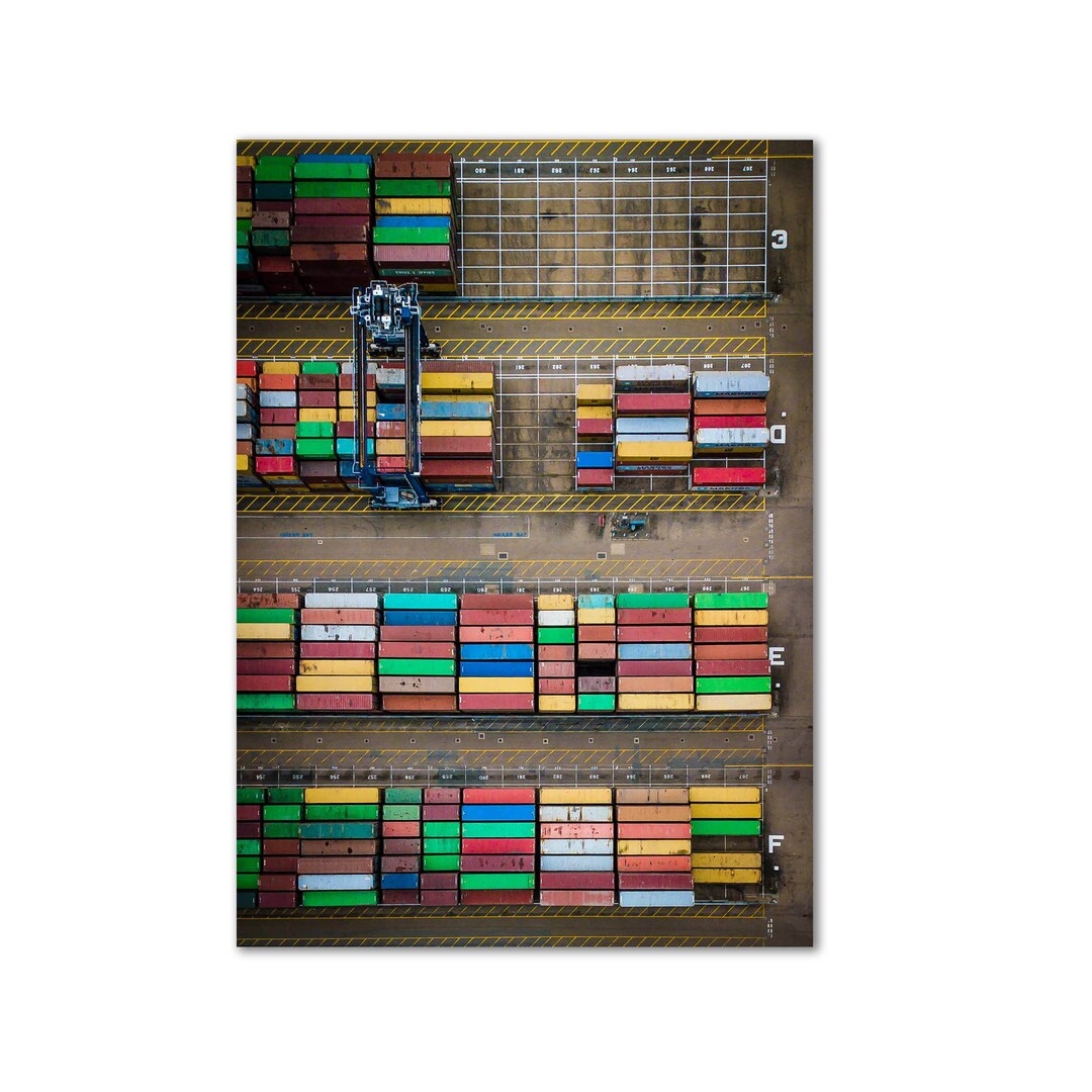 Containers | Top Down Container Port | Shipping | Aerial Photography ...