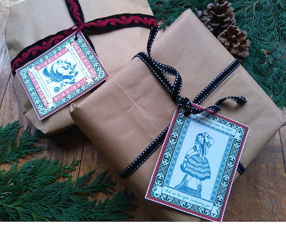 Printable Folk Art Images With Lyrics Christmas Printable | Etsy