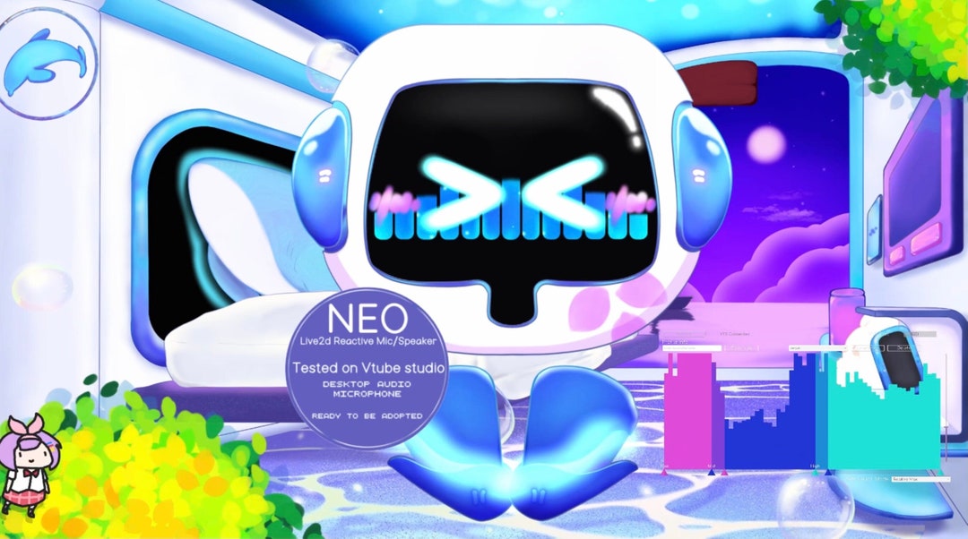 Neo Vtuber Reactive Mic/speaker for Vtube Studio, OBS, Youtube and ...