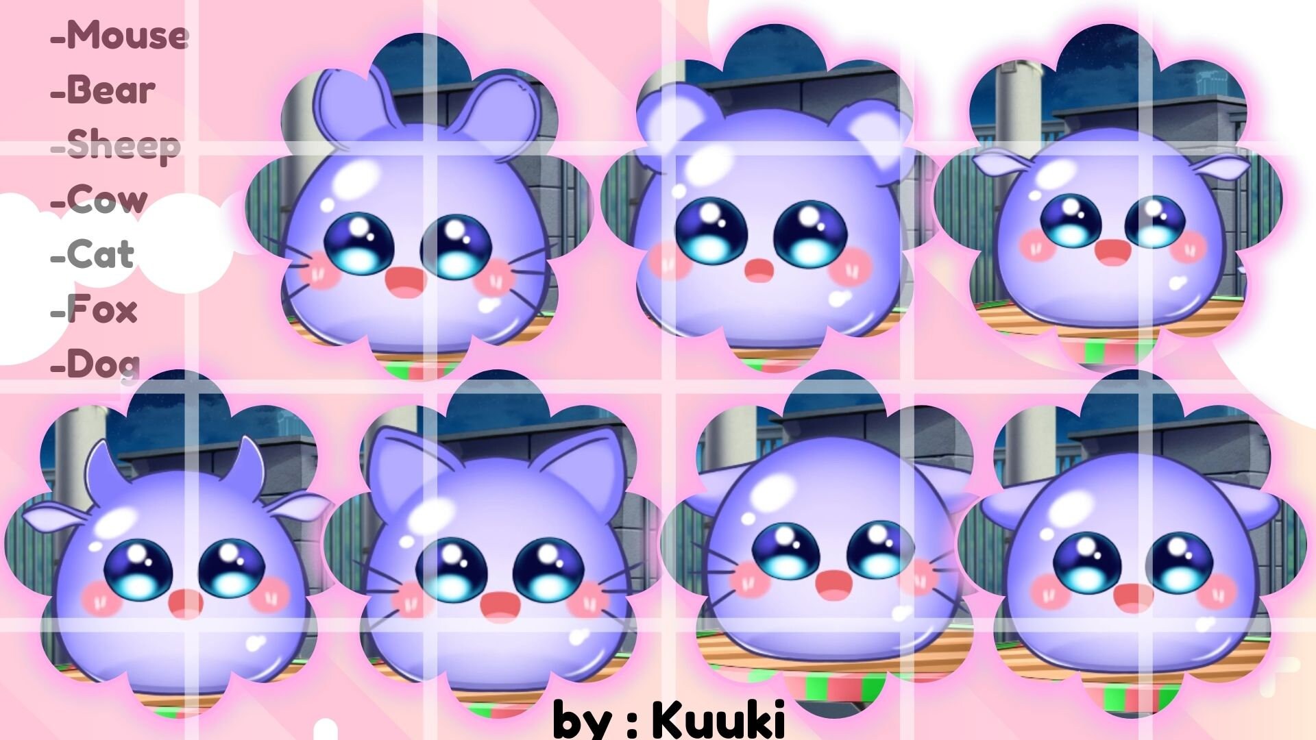 Taro Customizable Live2d Slime Vtuber Model/ Avatar/ Pet for Vtube ...