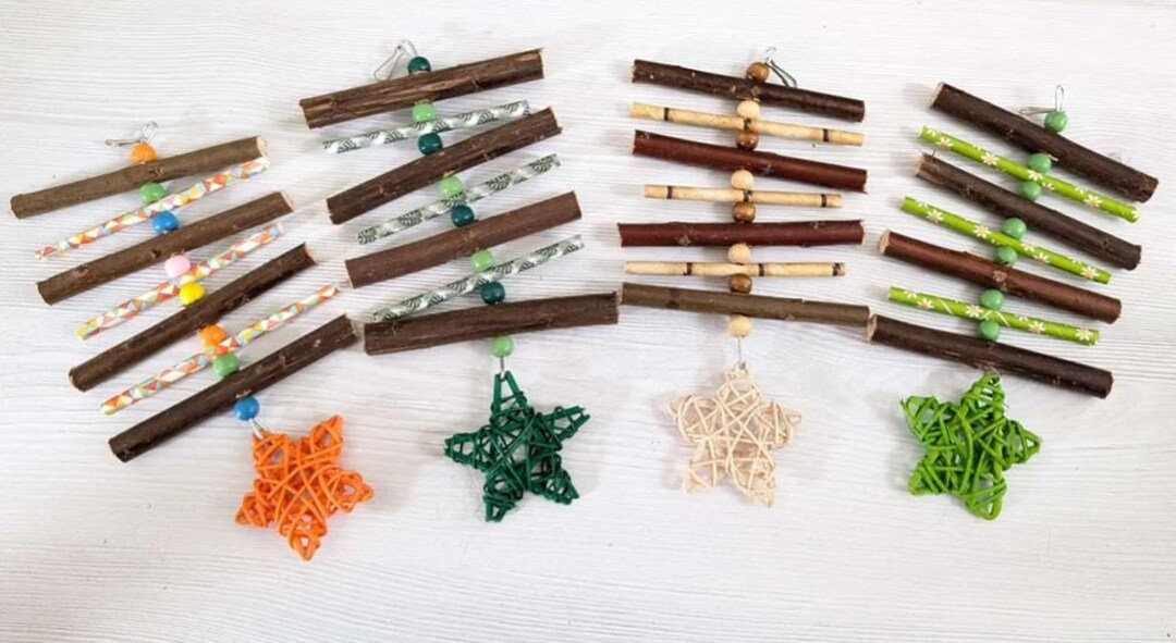 Custom Chew Toy Set: Straw, Willow, & Rattan for Small Pets - Etsy