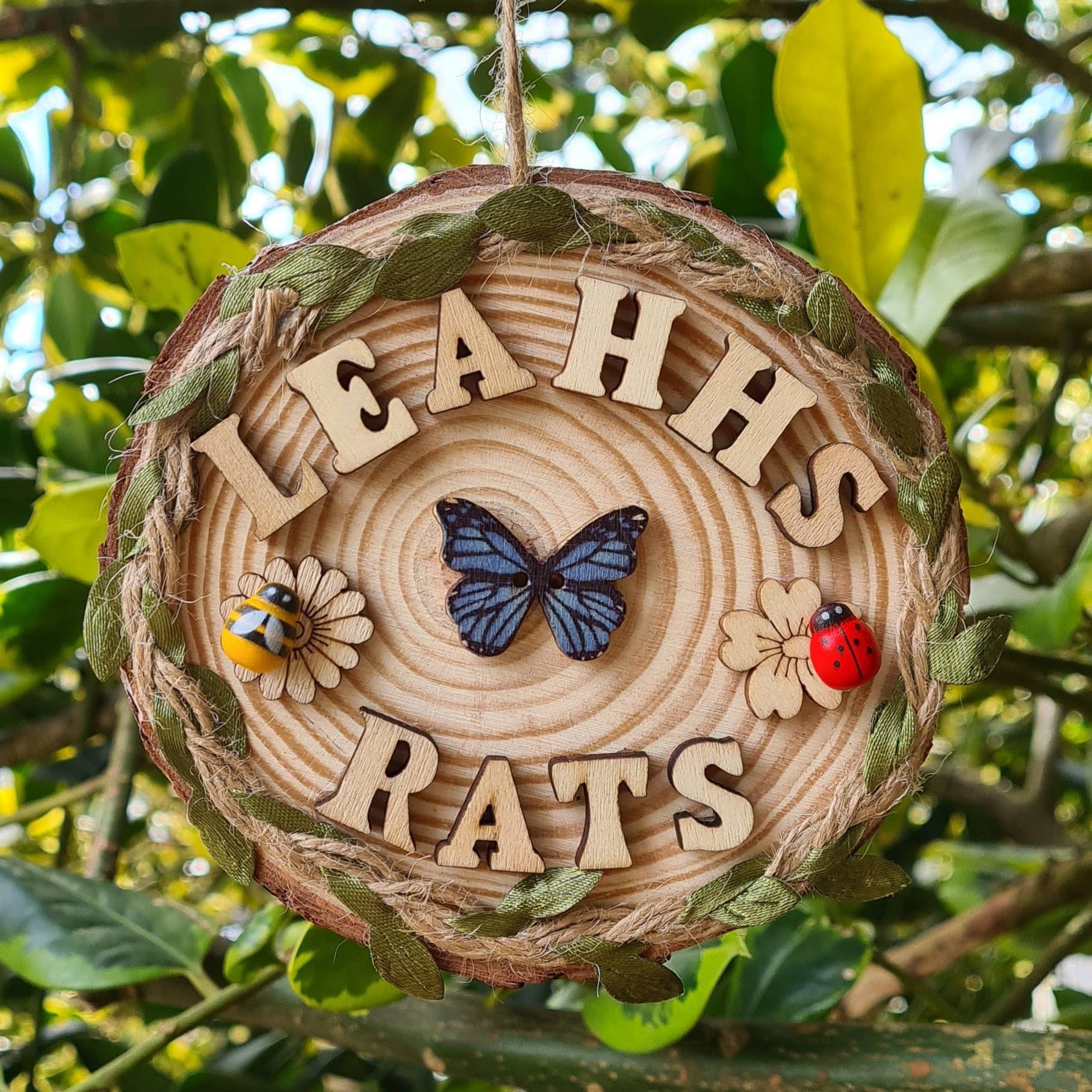 Natural Themed Cage Name Plaque/sign - Hamster, Mouse, Rat, Rattery - Etsy