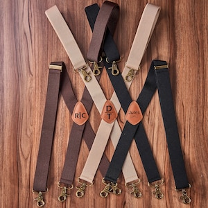 Custom Leather Suspenders,personalized Suspenders,suspenders for Men ...