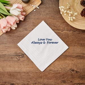 Personalized Handkerchief by You, With Your Choice of Font, Thread ...