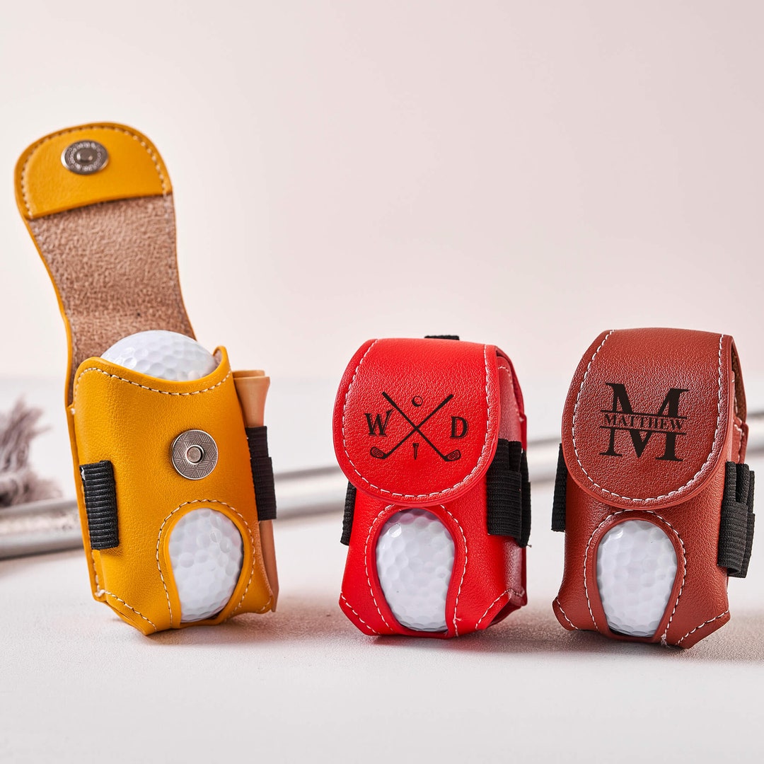 Personalized Golf Ball Bag, Golf Gifts for Him, Golf Ball and Tees ...