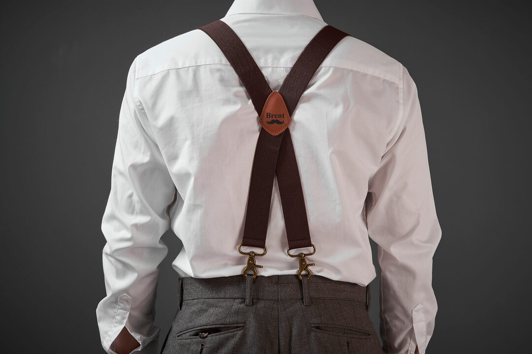 Custom Leather Suspenders,personalized Suspenders,suspenders for Men ...