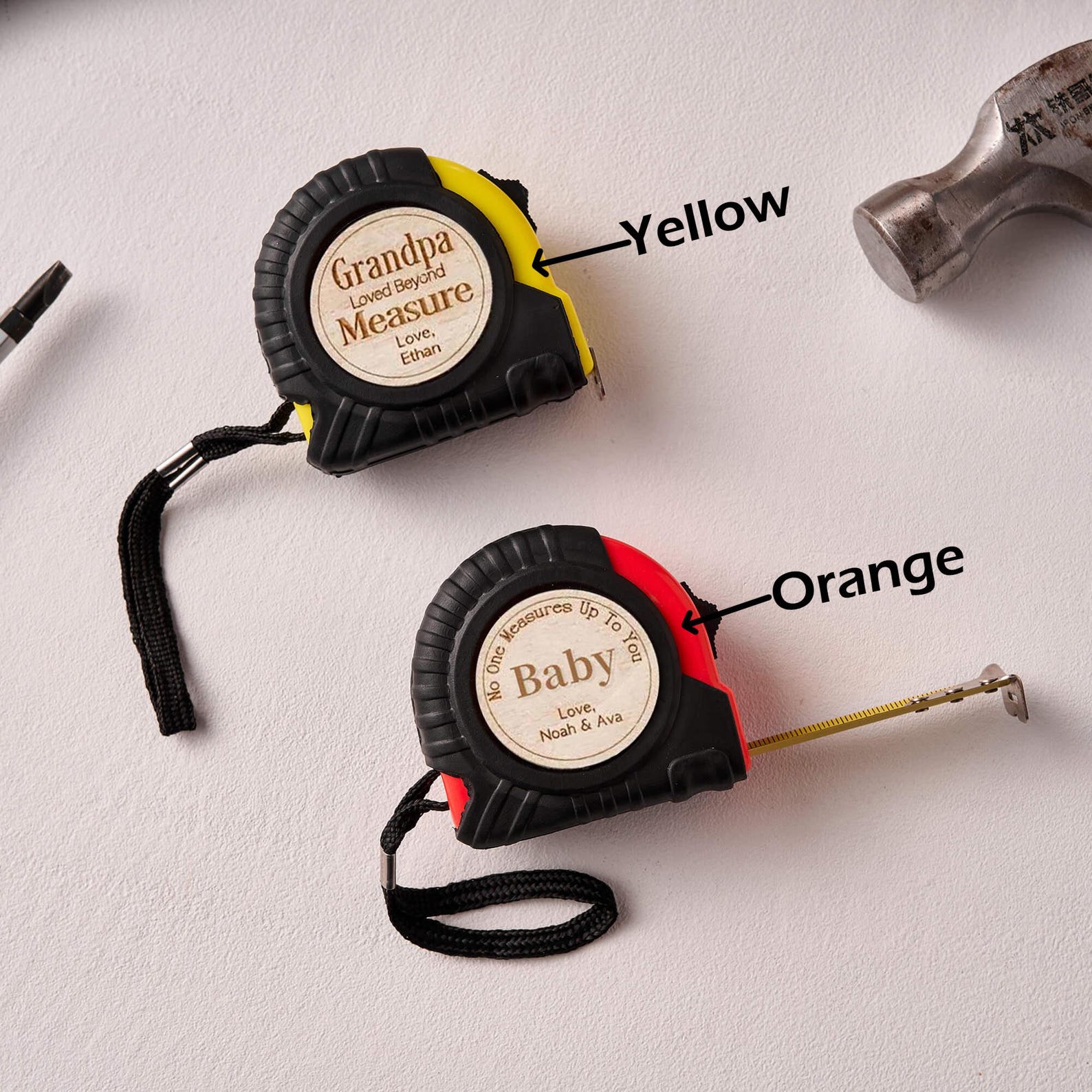 Engraved Tape Measure Personalised 3M Tape Measure DIY Gift for Dad and ...