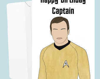 Captain Kirk Card | Etsy