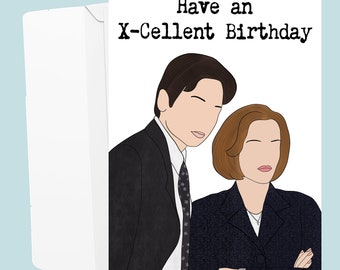 X Files Birthday Card | Etsy UK