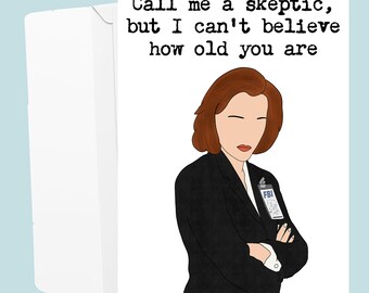 X Files Birthday Card | Etsy UK