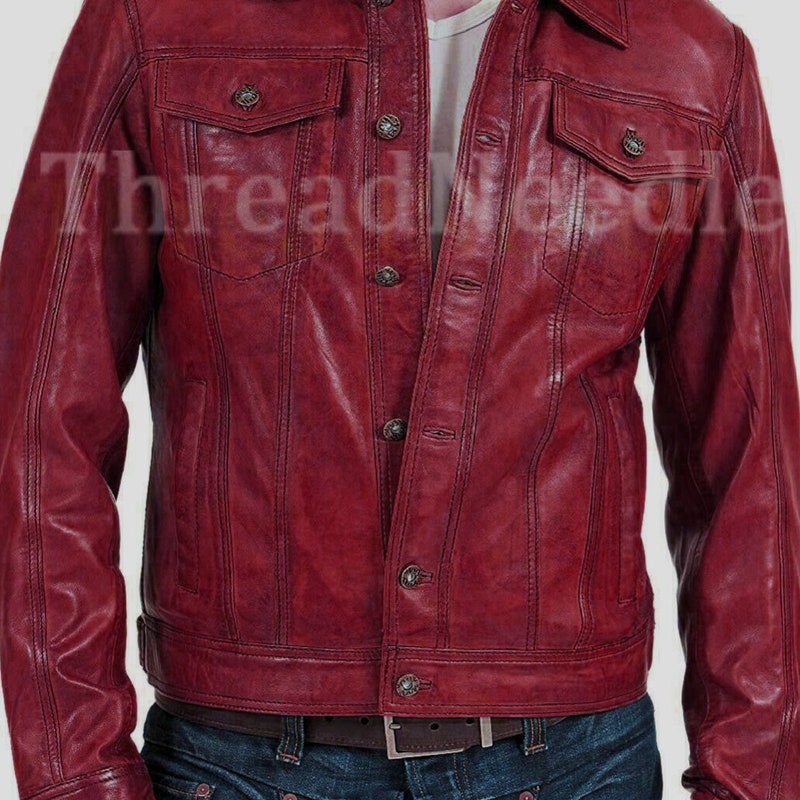 Mens Leather Jacket - Etsy
