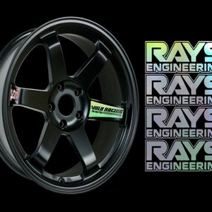 JDM Reflective Rays VOLK Racing TE37SL Wheel 16 Sticker Decal Drift - Etsy
