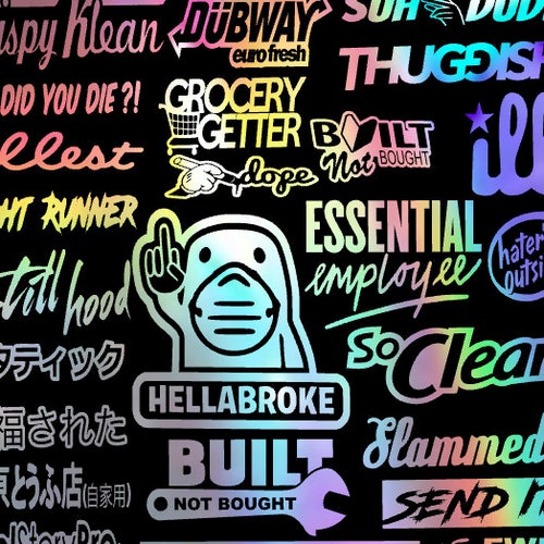 Jdm 35 Car Sticker Decal Pack Car Window Stickers for Jdm - Etsy