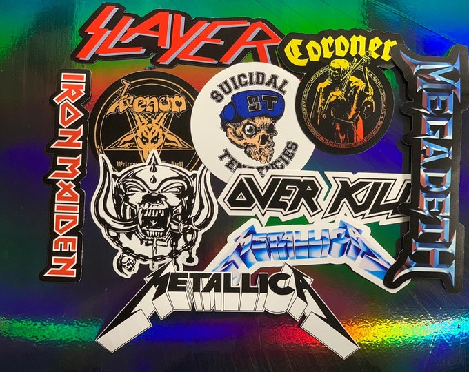 ROCK, Heavy Metal, Rock Bands, 80's, Punk Rock, 10-50 Pcs Random Pack ...