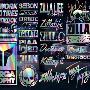 39 Automotive Sponsor Decals JDM Car Racing Drift Sticker (tgish+sh) - Etsy
