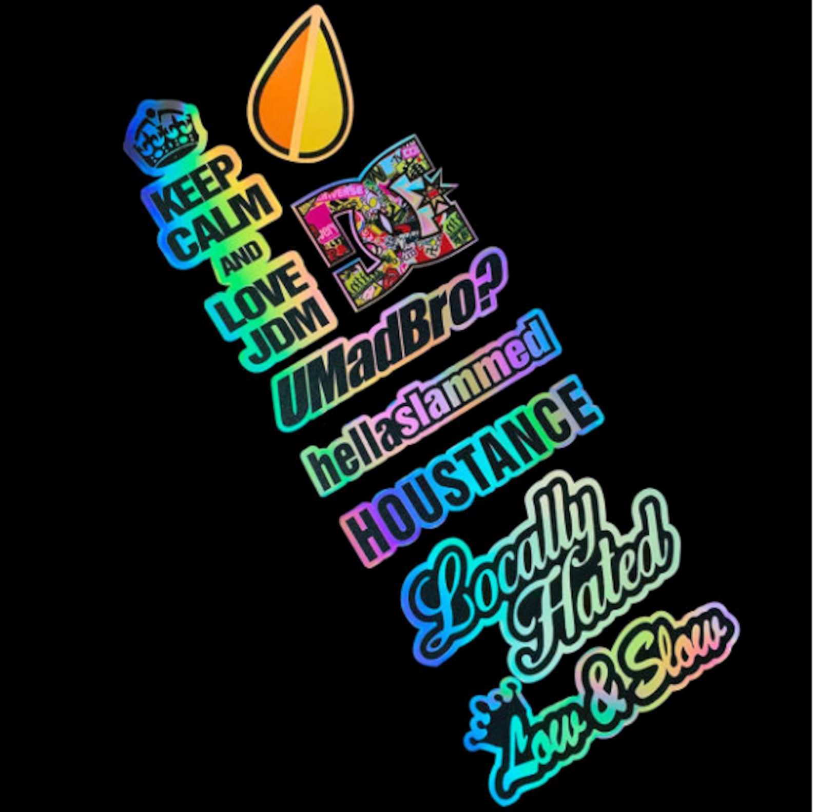 Jdm 24 Car Sticker Decal Pack Car Window Stickers for Jdm | Etsy