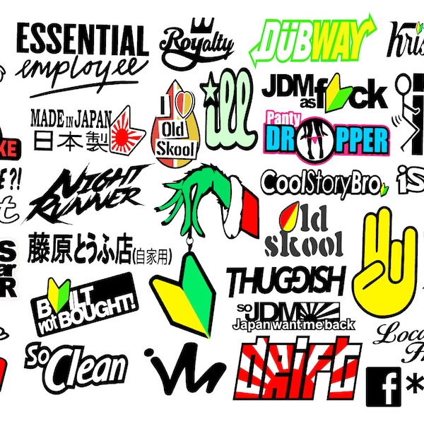 Rear Window Decal Jdm - Etsy