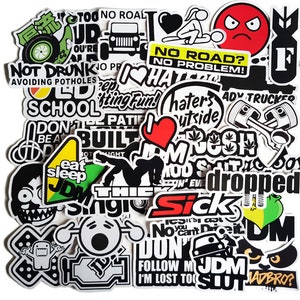 Jdm 50 Random Car Sticker Decal Pack Car Window Stickers for Jdm ...
