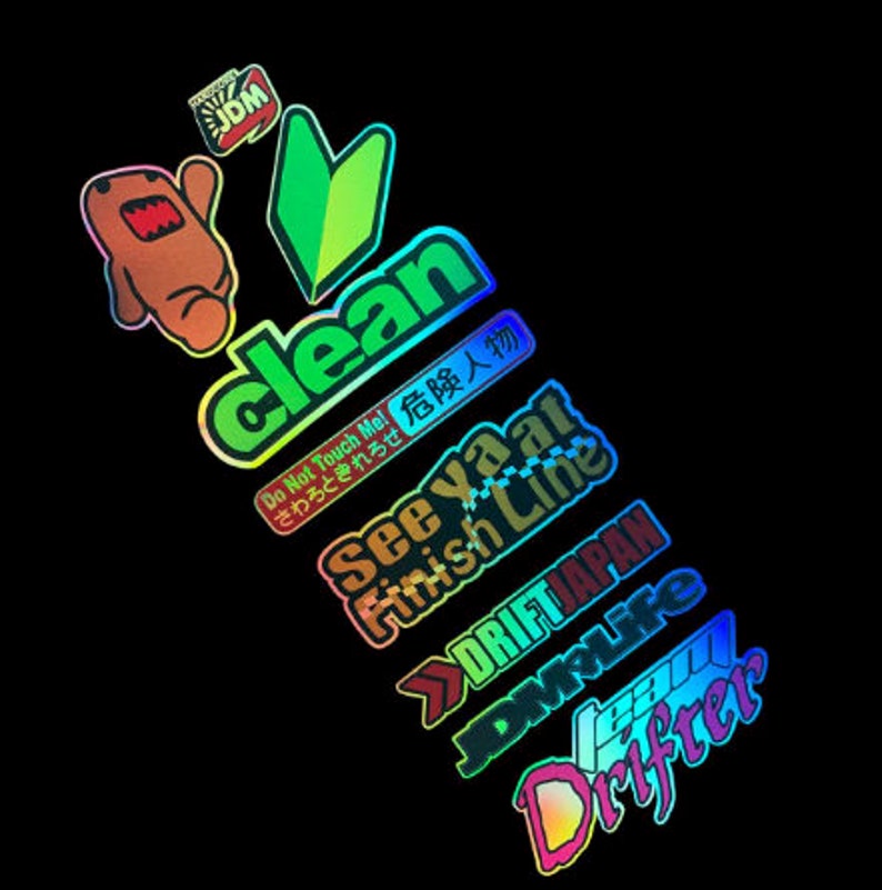 Jdm 24 Car Sticker Decal Pack Car Window Stickers for Jdm | Etsy