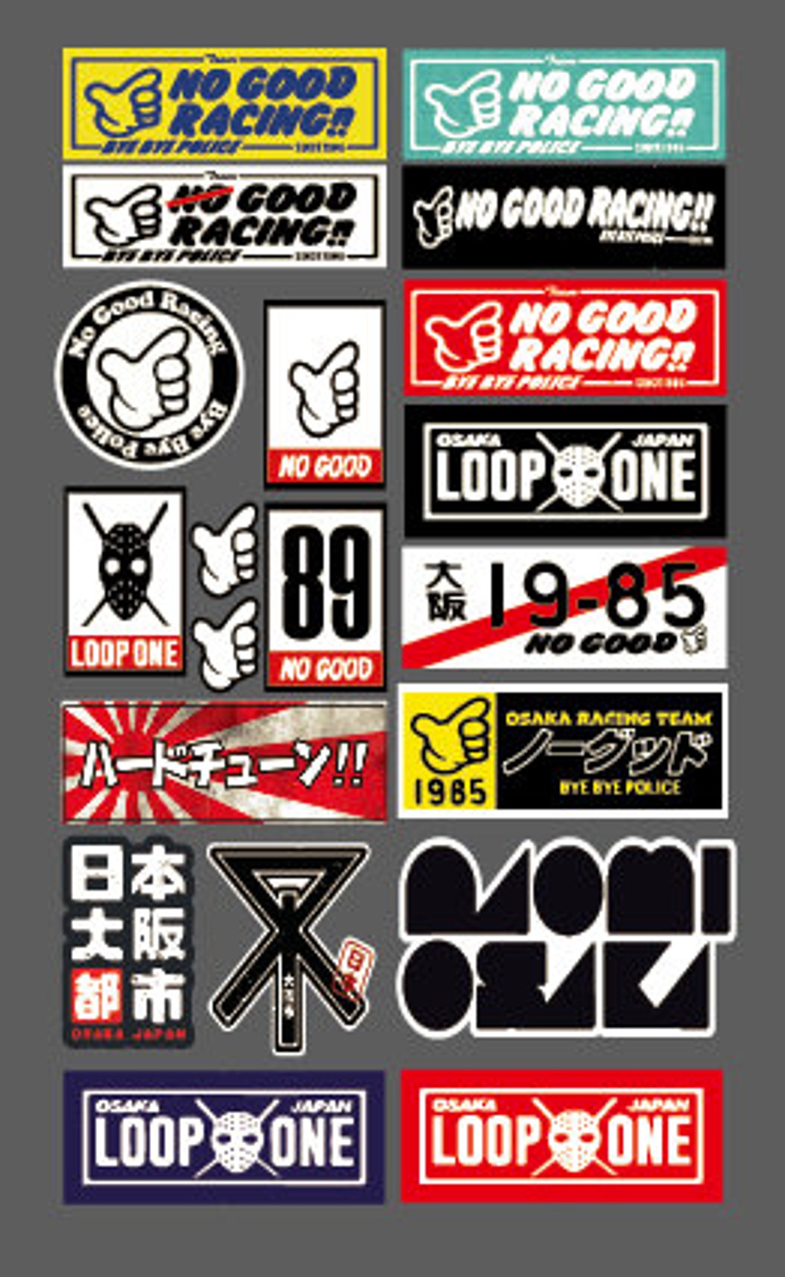 Jdm 20 Random Car Sticker Decal Pack Car Window Stickers for Jdm ...