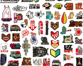 Abused Daily JDM Funny Sticker Decal - Etsy