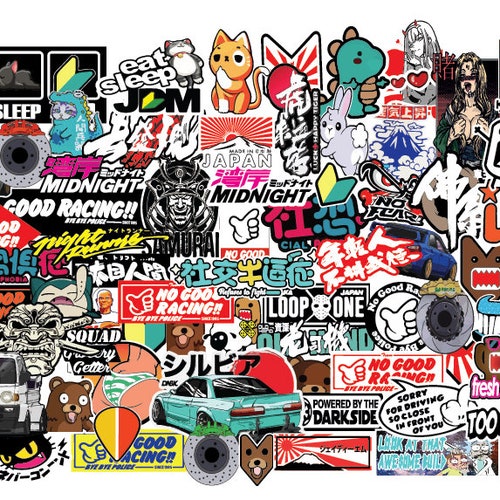 Jdm 24 Car Sticker Decal Pack Car Window Stickers for Jdm - Etsy