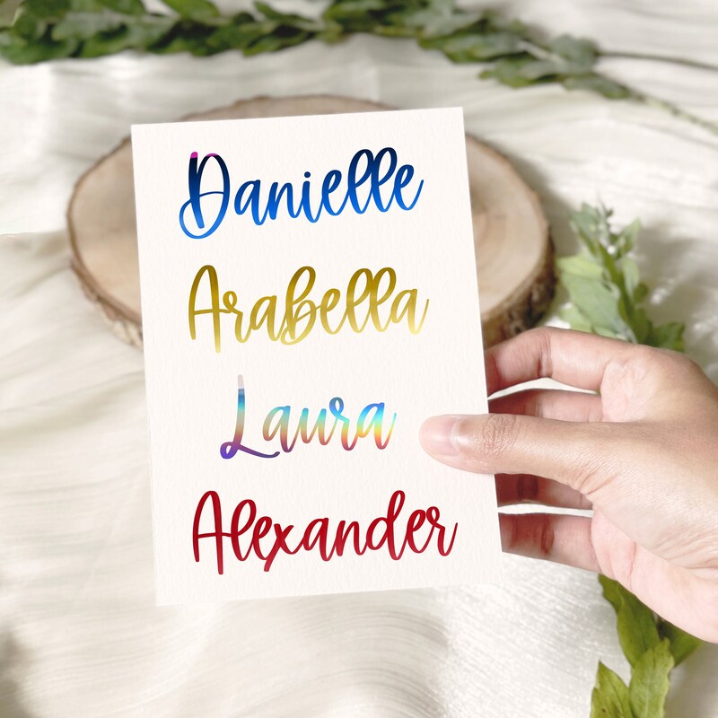 Vinyl Name Sticker - Etsy