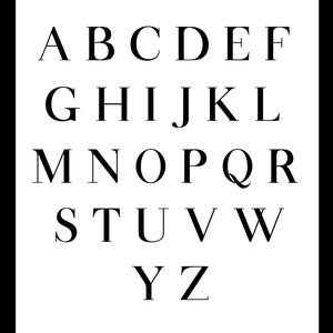 Letter Sticker | Initial Stickers | Vinyl Letters | Minimalist Sticker ...