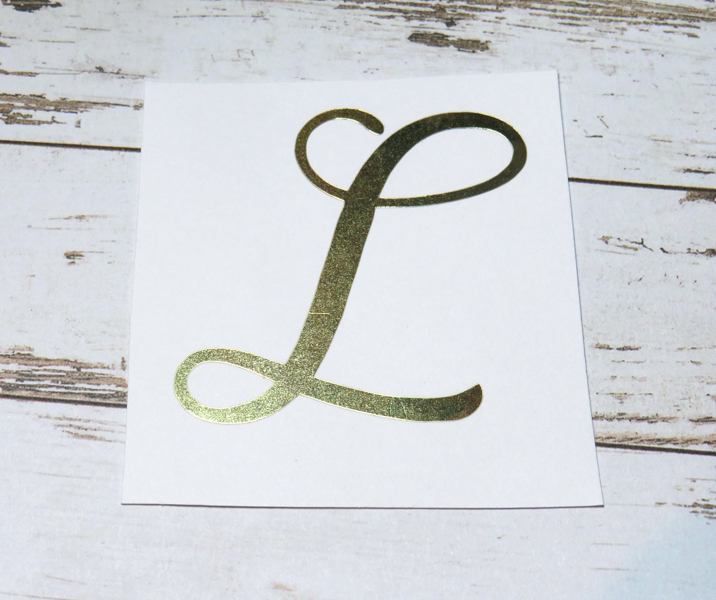 INITIAL LETTER STICKERS / Custom Vinyl Decal / Laptop Sticker | Etsy