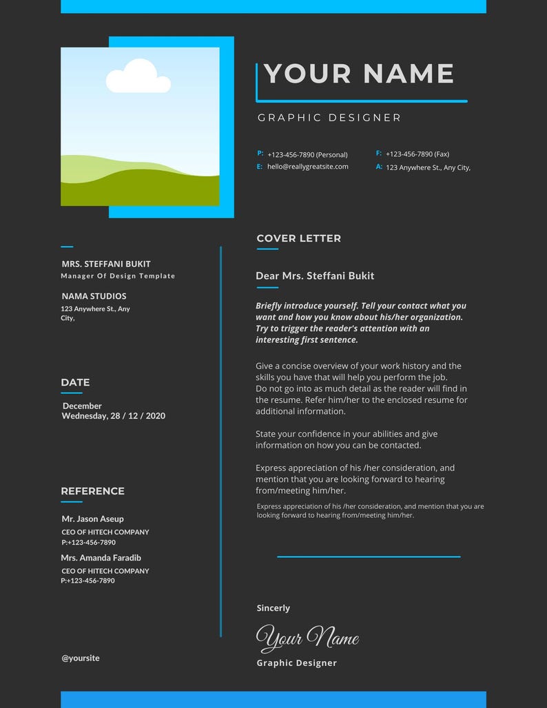 Futureformed Tech & Startup Resume Template and Cover Letter – Bold ...