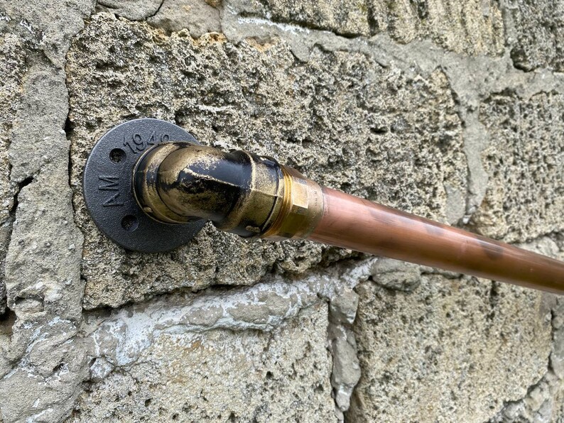 Copper Handrails for Stairs, Handrails Rustic, Industrial - Etsy