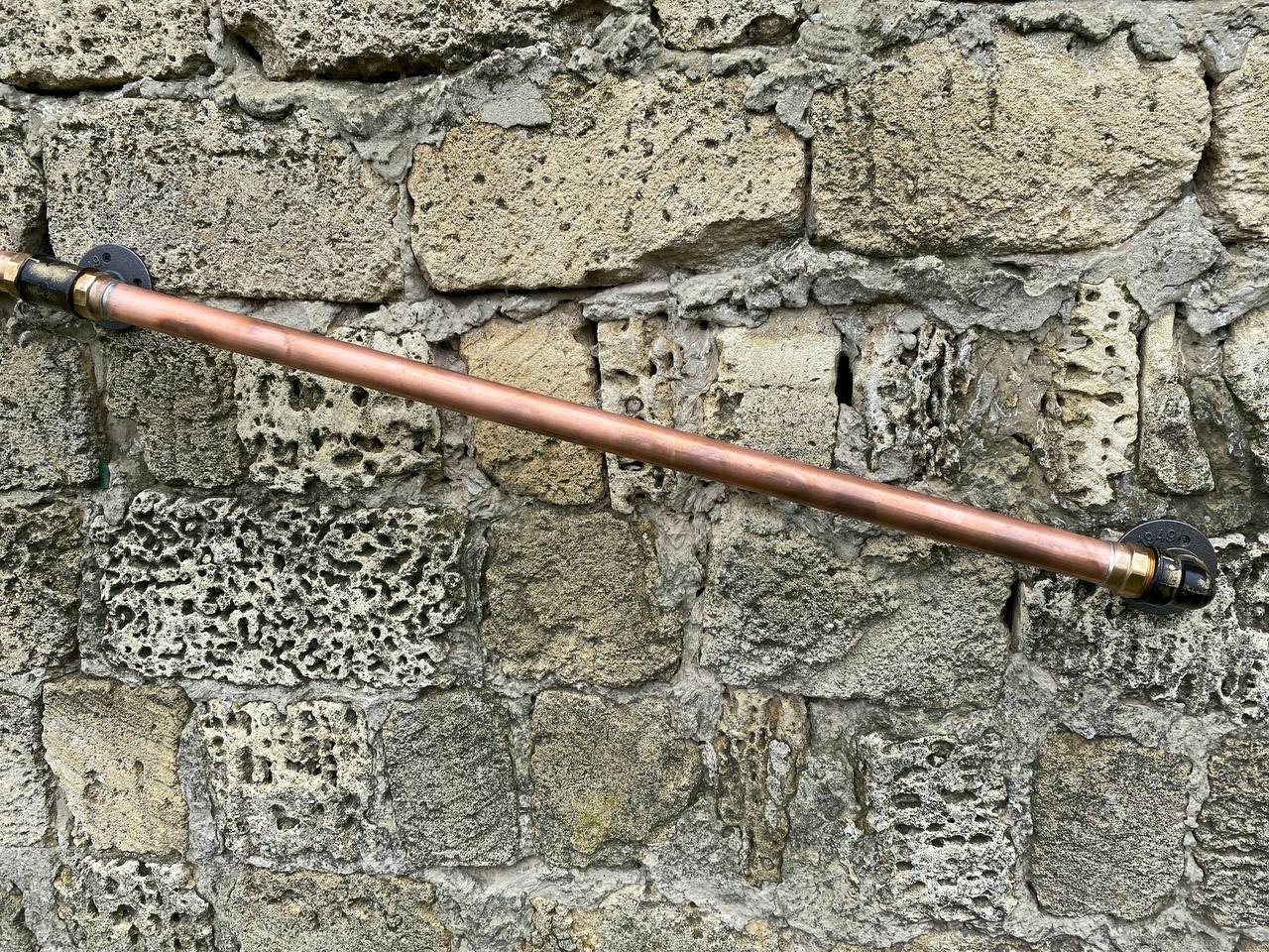 Copper Handrails for Stairs, Handrails Rustic, Industrial - Etsy