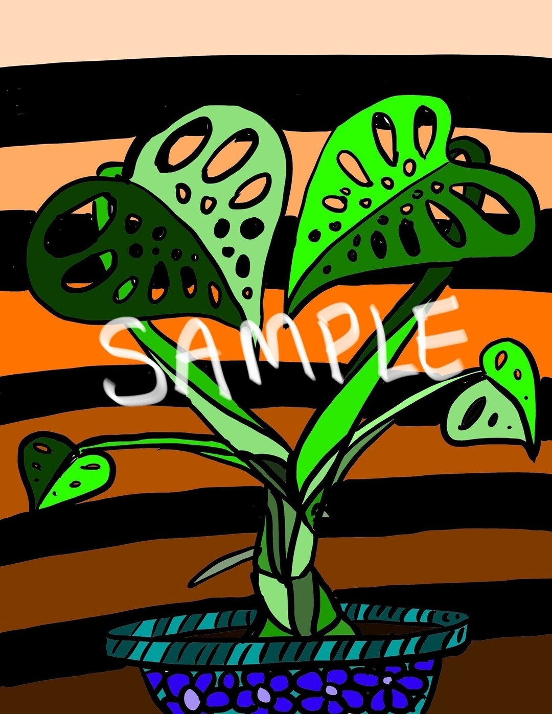 Monstera Digital Download - Etsy