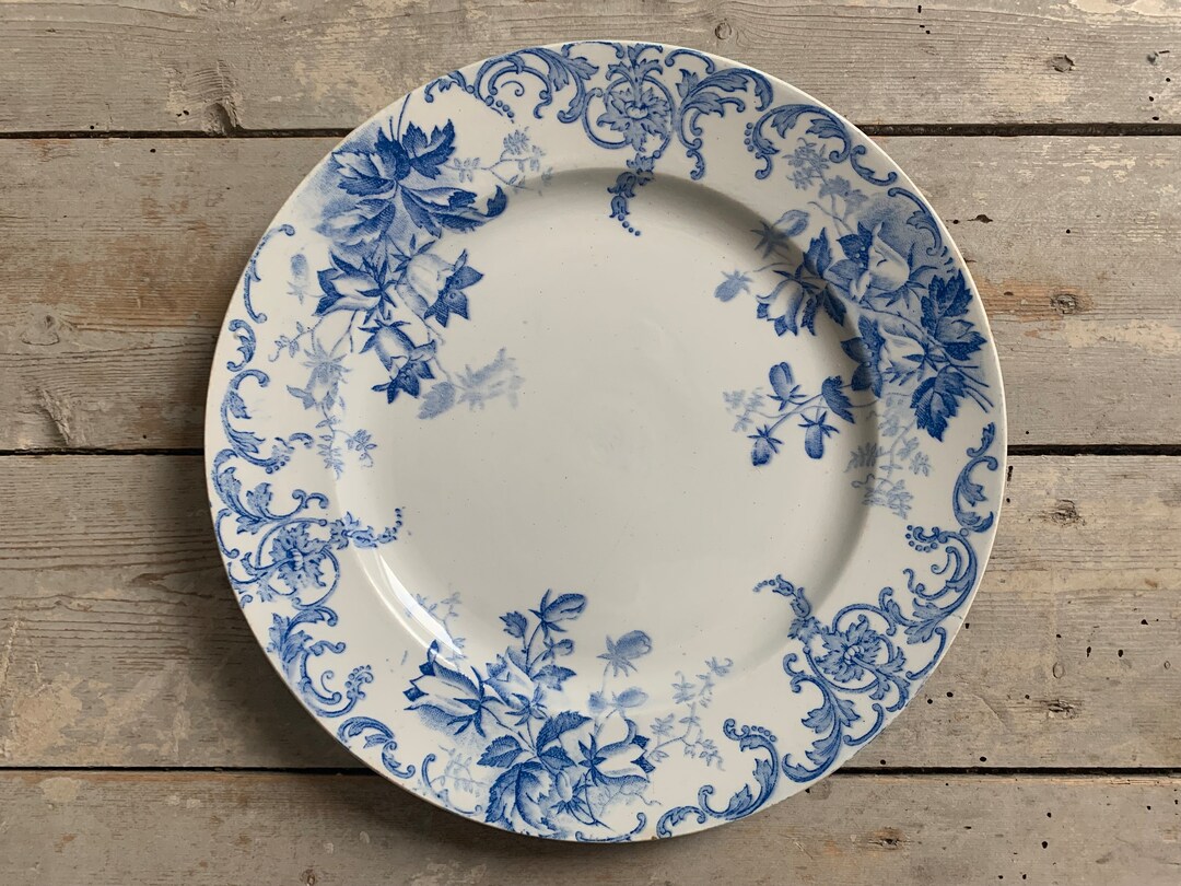 1900s Ironstone Dessert Plate French Antique Made in France by St Amand ...
