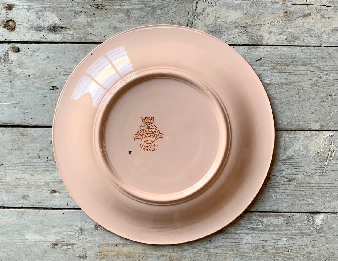 1940s ~ Ironstone Dinner Plate ~ Longwy French Antique ~ Made in France ...