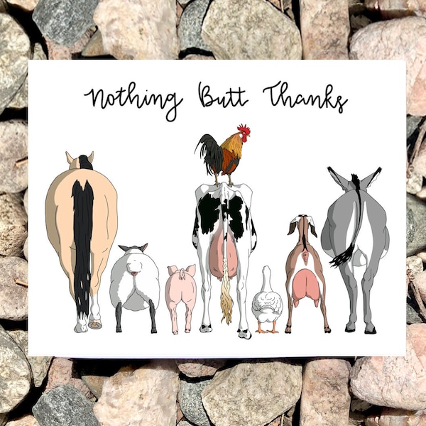 Funny Thank You Card - Etsy
