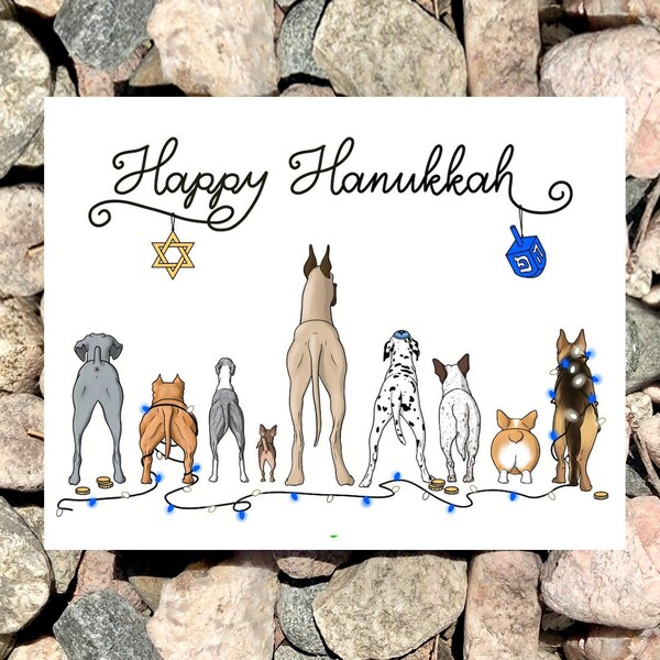 Dog Hanukkah Cards - Etsy