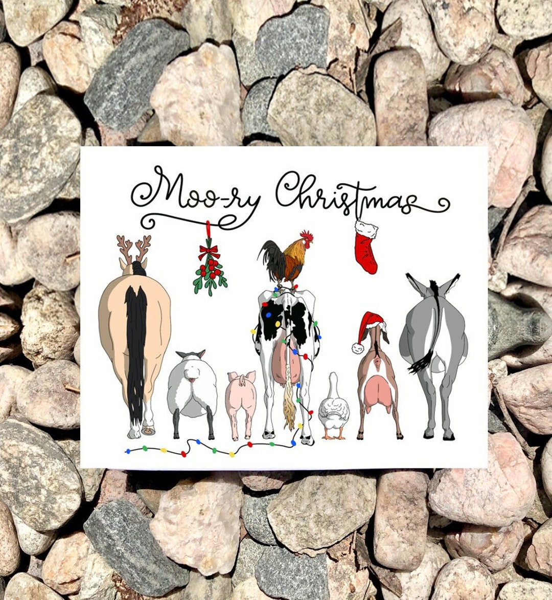 Merry Christmas, Happy Holidays, Funny Animal Cards, Farm Animals, Dogs ...