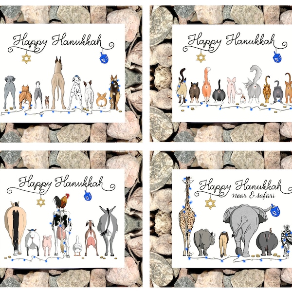 Hanukkah Christmas Cards - Etsy
