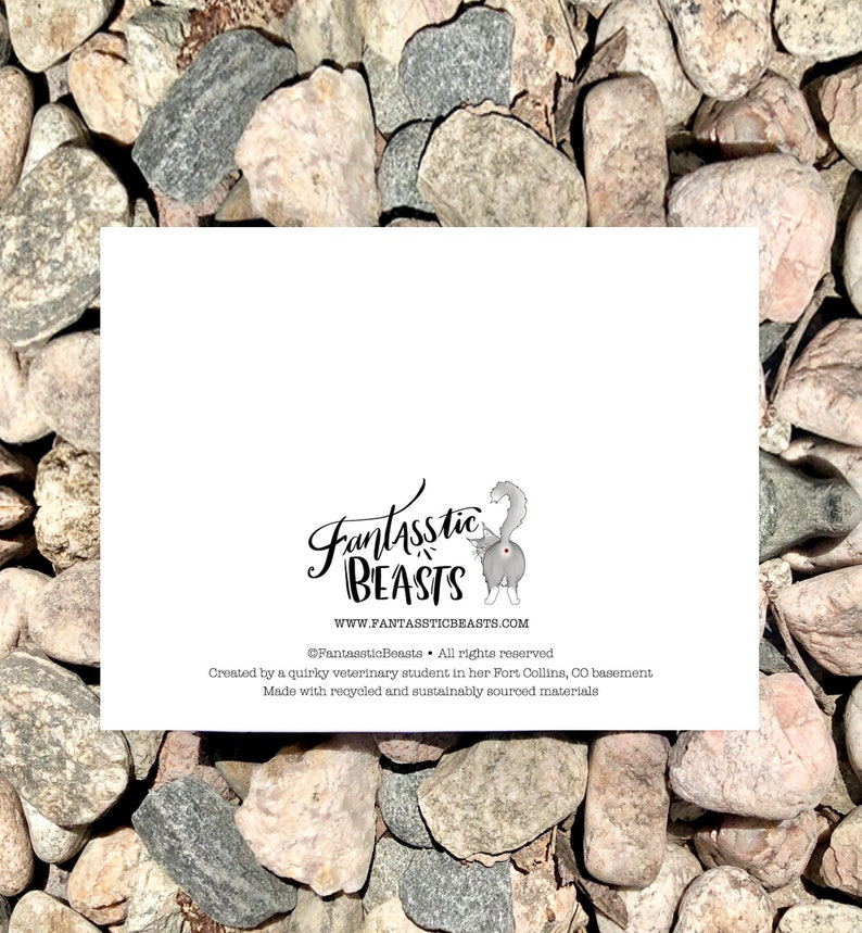 Funny African Safari Animal Christmas Card, Eco-friendly Holiday Card ...