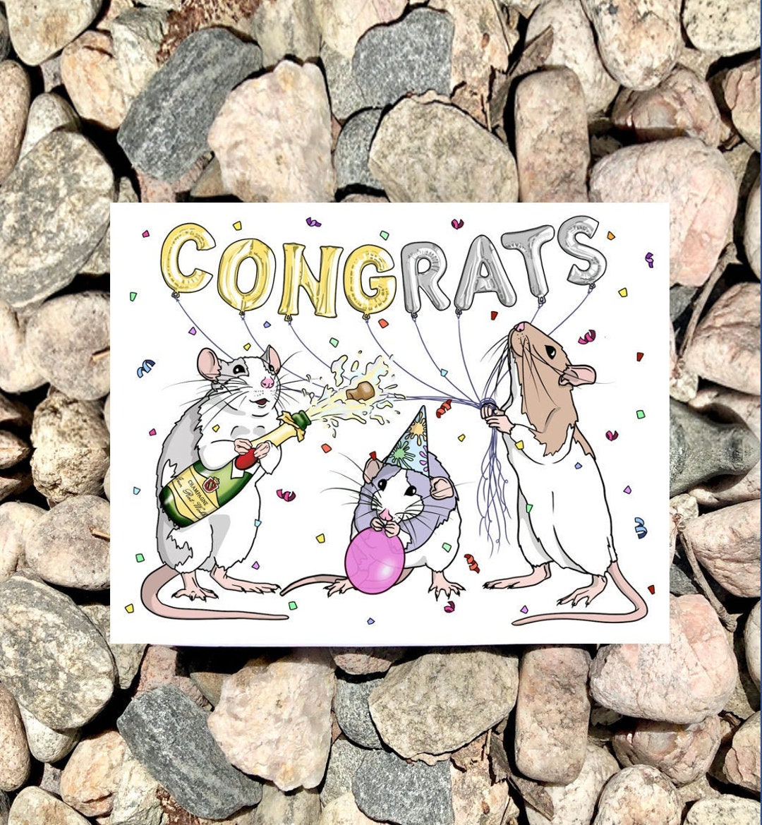 Congrats!, Congratulations Greeting Card, Sustainable, Eco-friendly ...