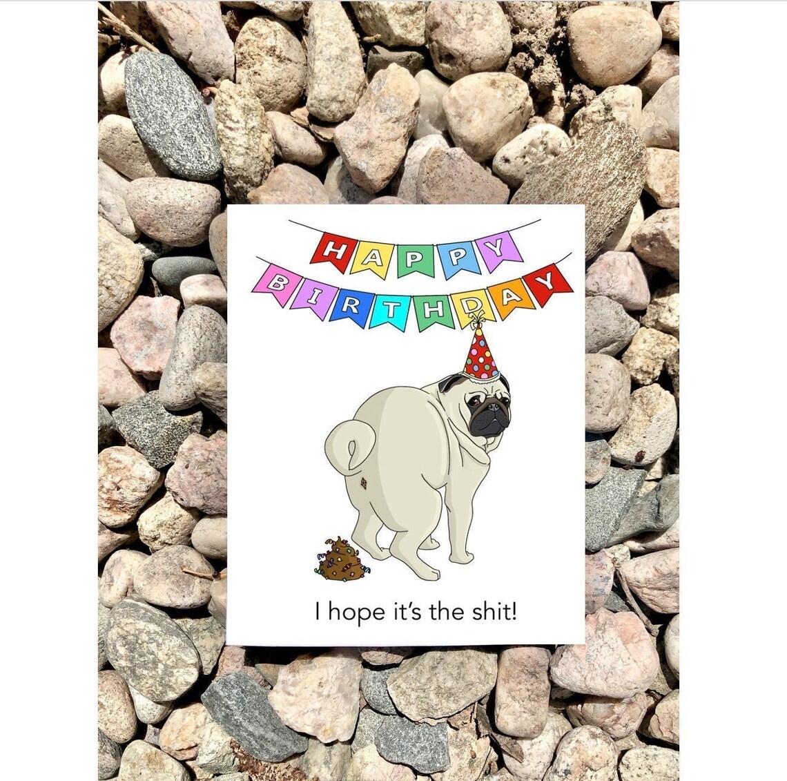 Happy Birthday I Hope Its the Shit, Happy Birthday, Greeting Card ...