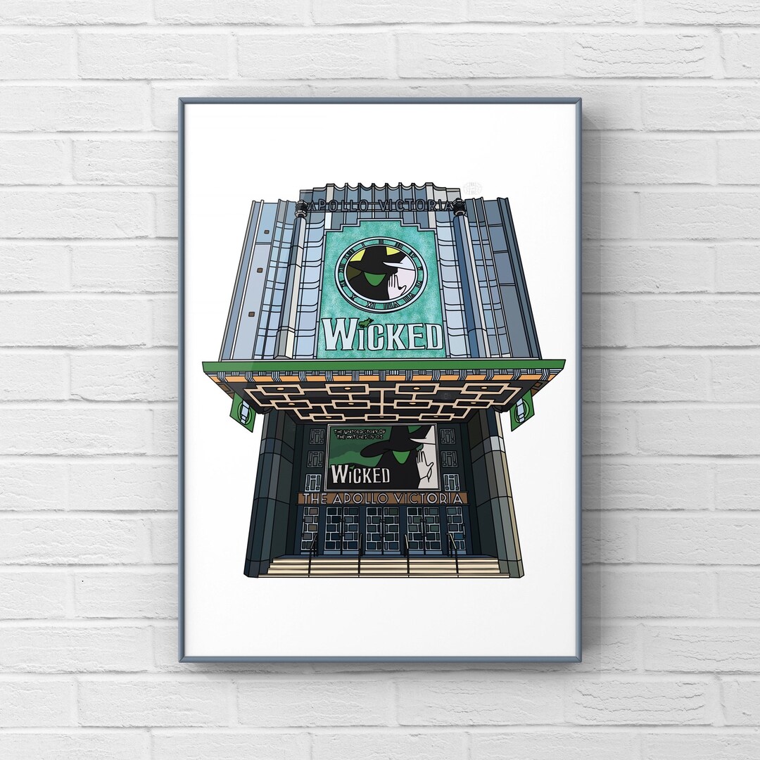 Wicked the Musical -apollo Victoria Theatre - Defying Gravity - Etsy