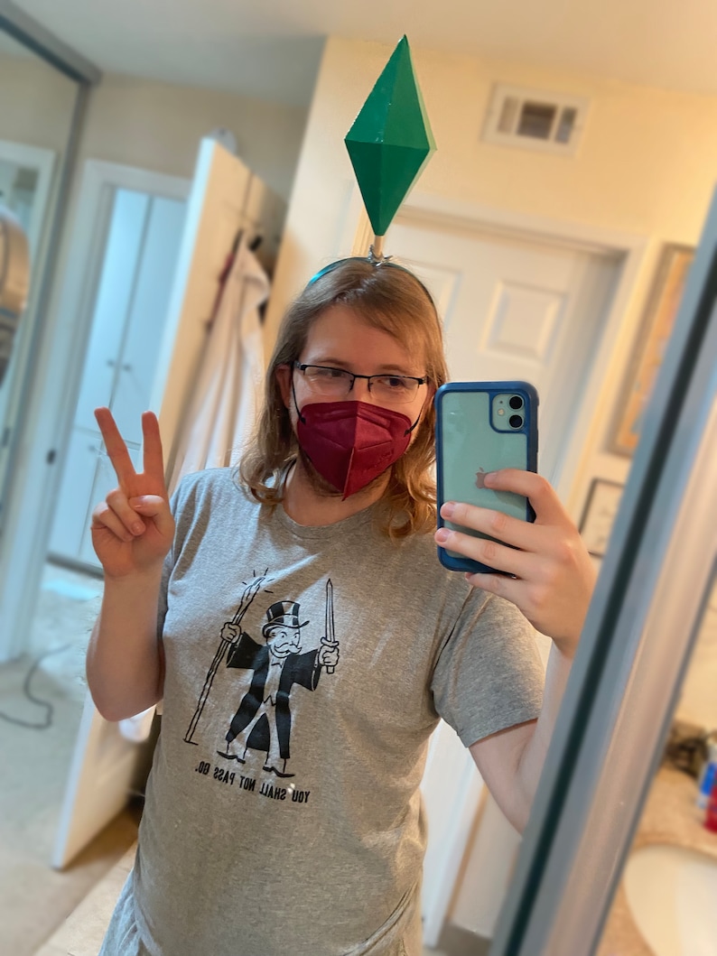 Sims 4 Plumbob Headpiece Diamond Cosplay Pattern - Etsy