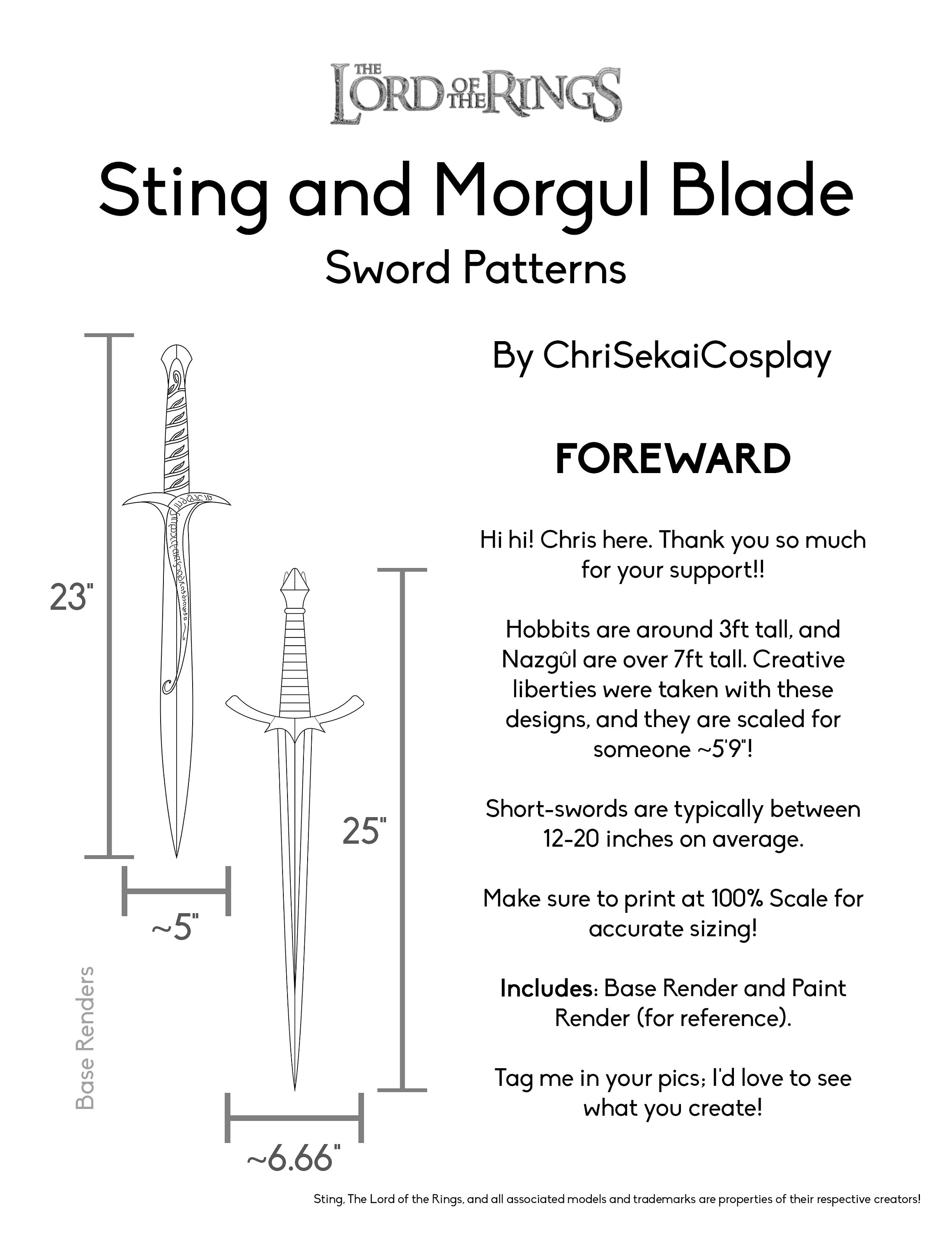 Lord of the Rings Frodo Bilbo's Sting and Morgul Blade Swords for ...