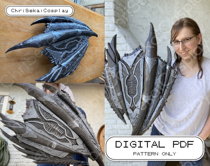 Skyrim Daedric Shield Cosplay Pattern - Etsy