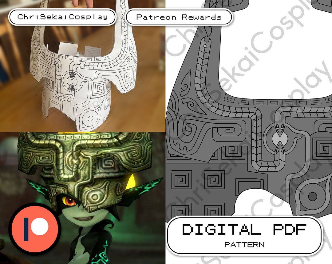 Legend of Zelda Twilight Princess Midna's Helmet "fused Shadow" Cosplay ...