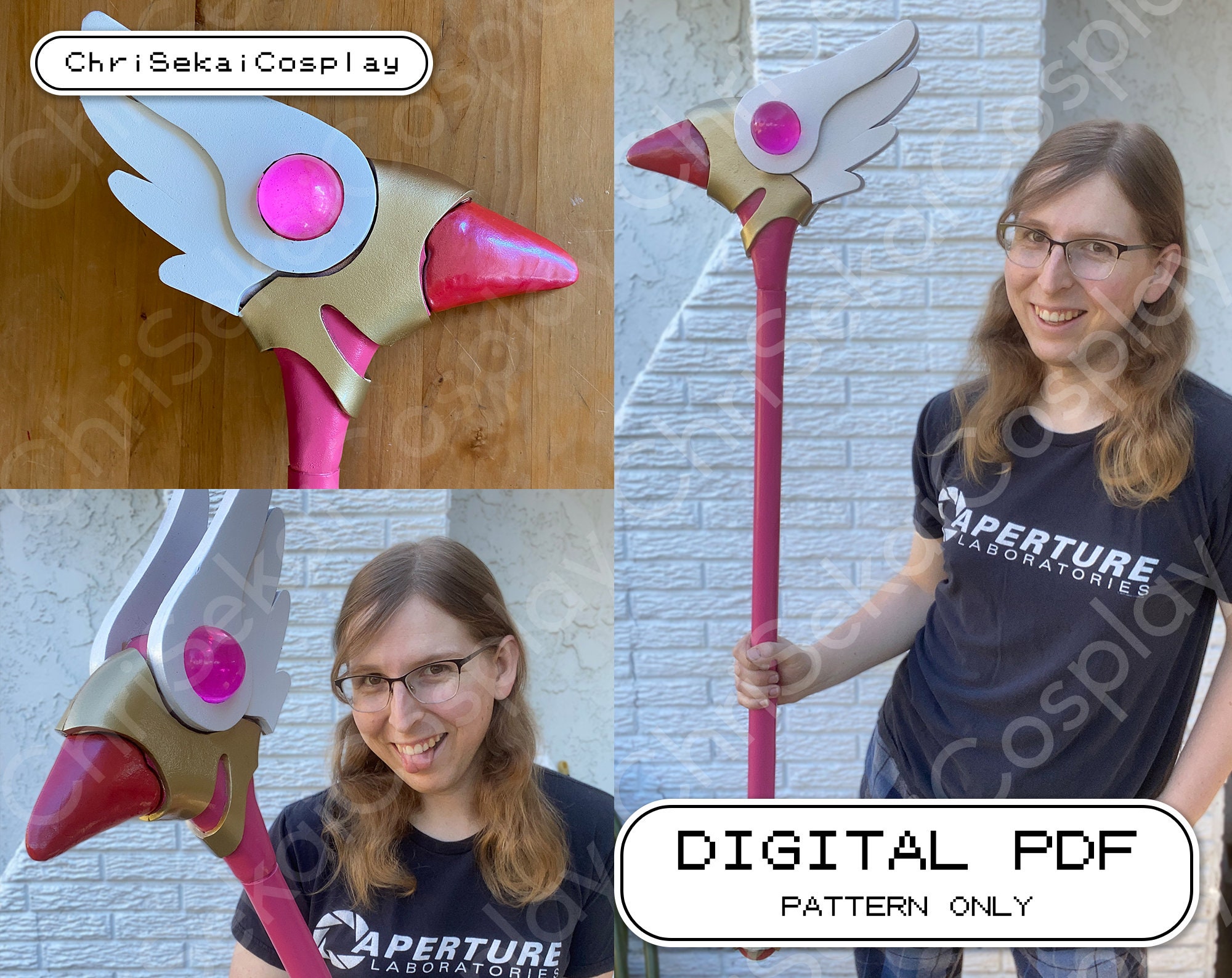Cardcaptor Sakura Sealing Wand Cosplay Pattern - Etsy