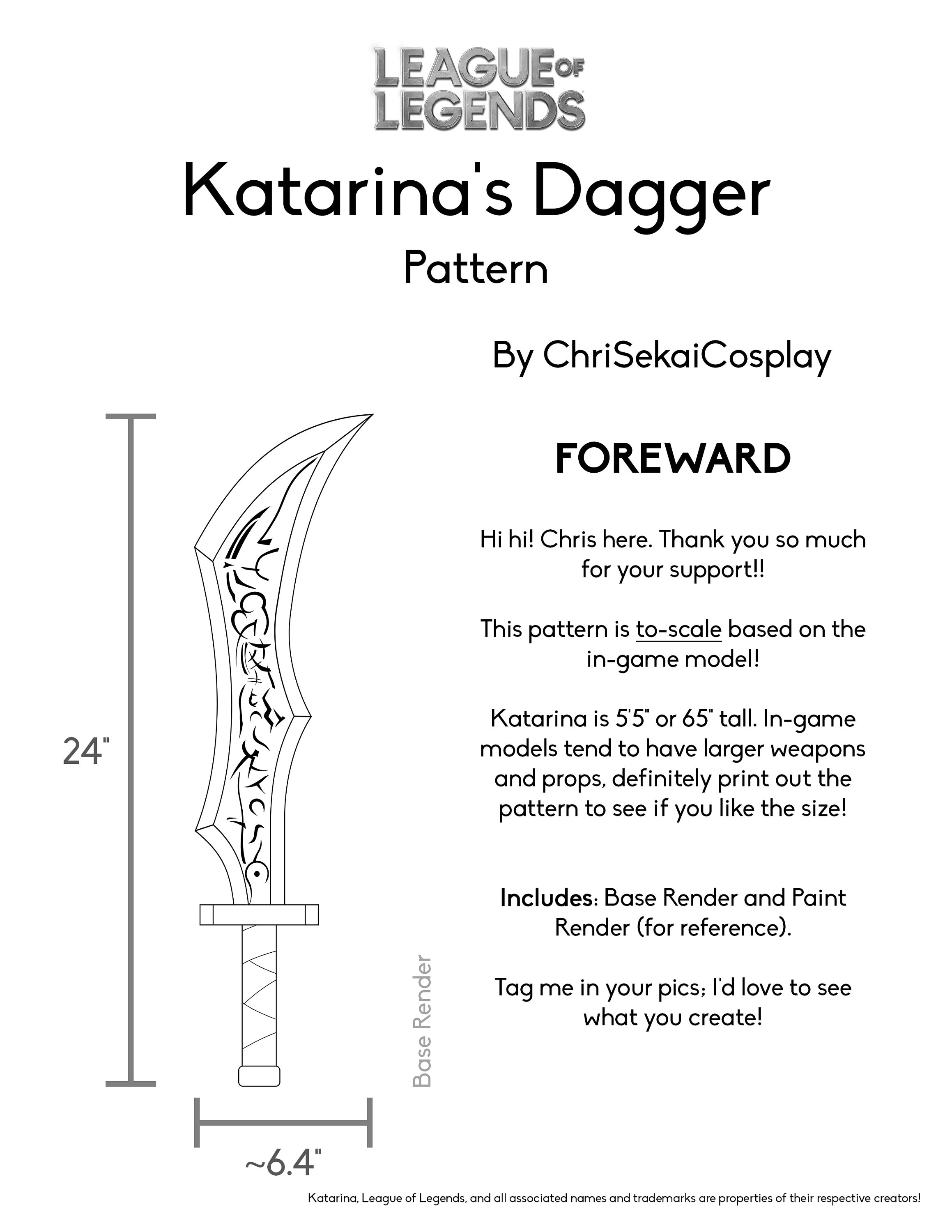 League Of Legends Render Katarina