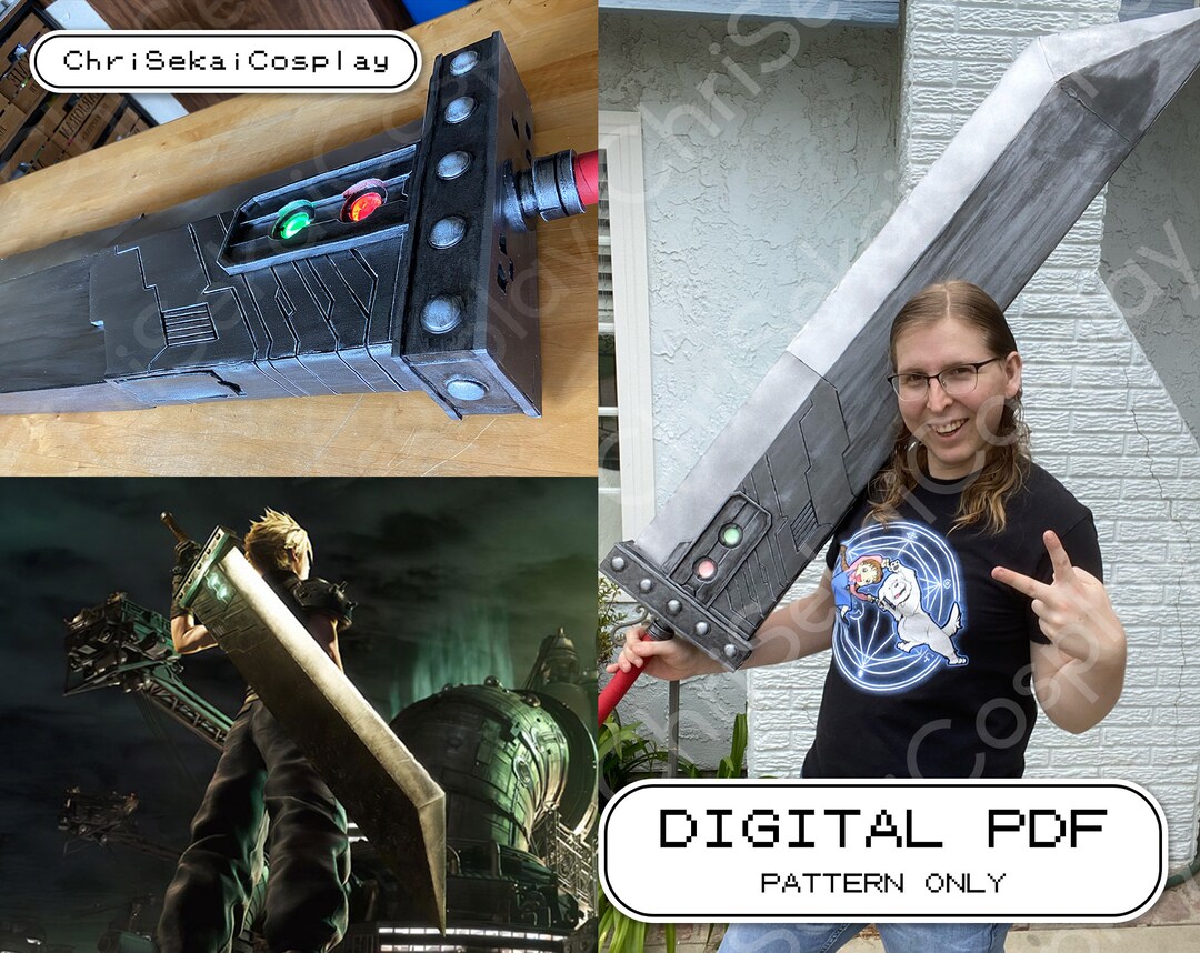 Final Fantasy VII Buster Sword Cosplay Pattern - Etsy